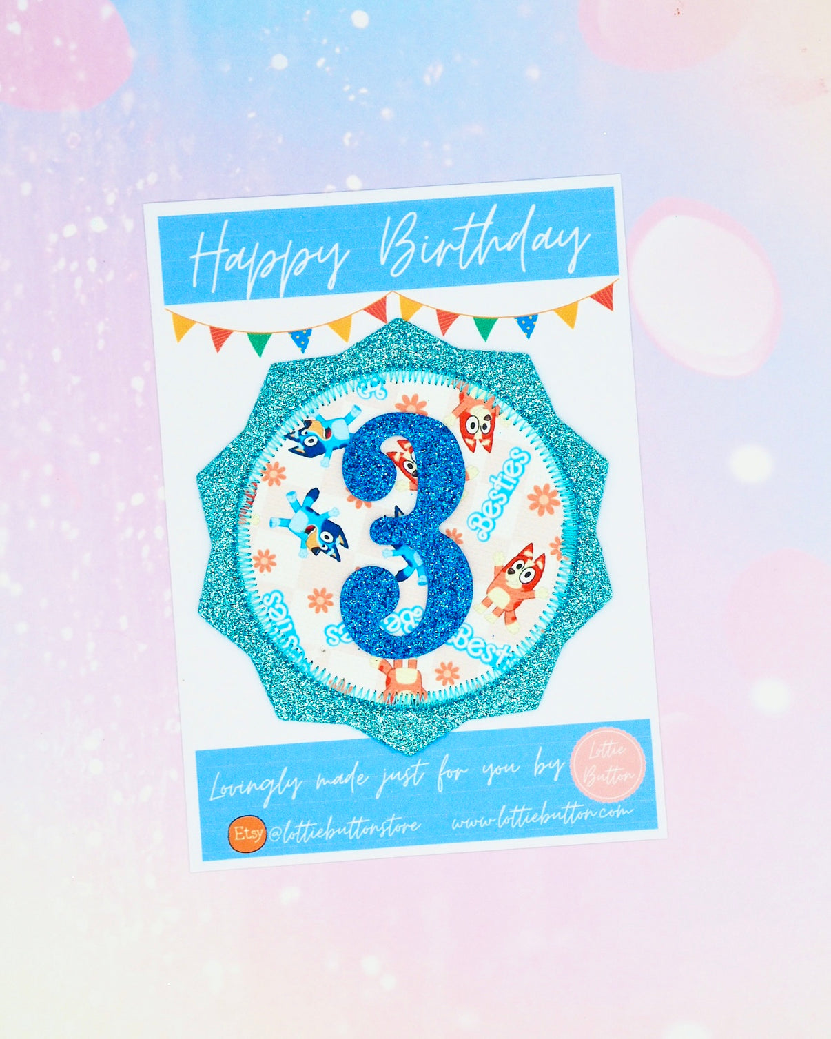 Bluey Birthday Badge – Lottie Button