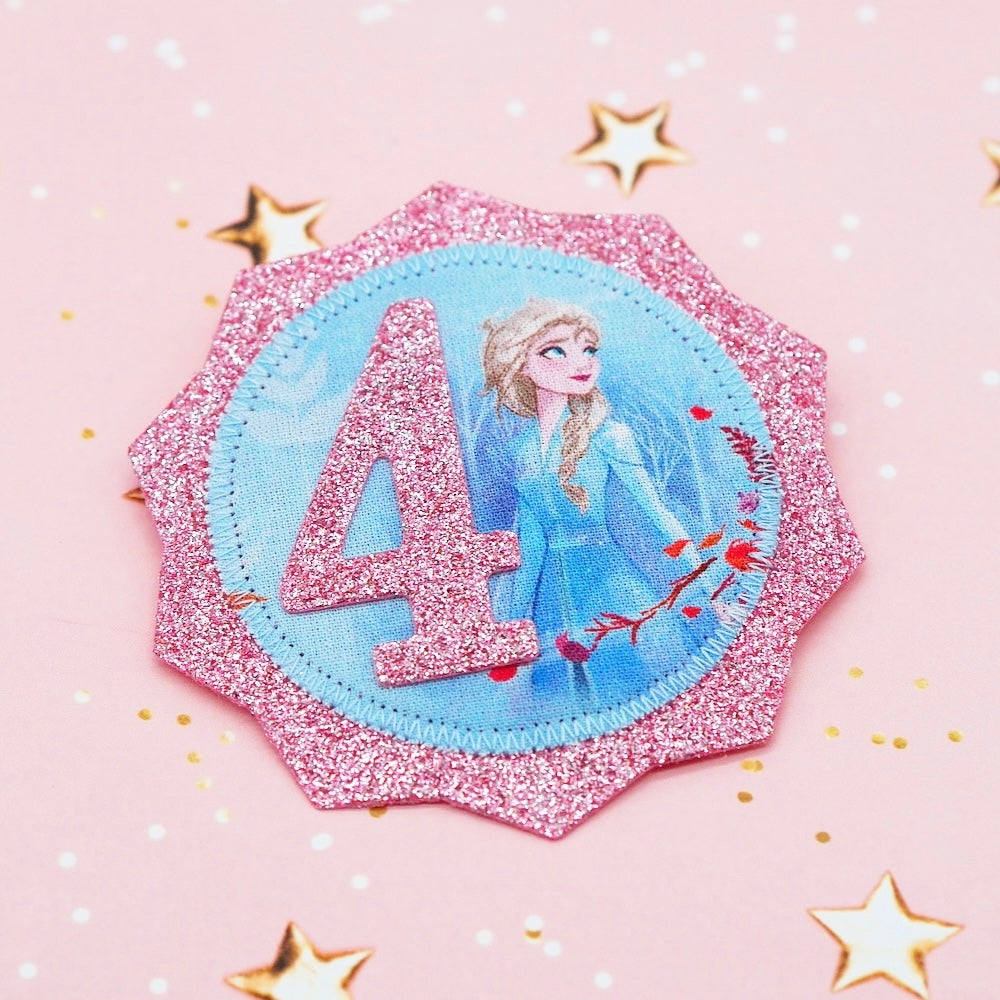Frozen Elsa Birthday Badge – Lottie Button