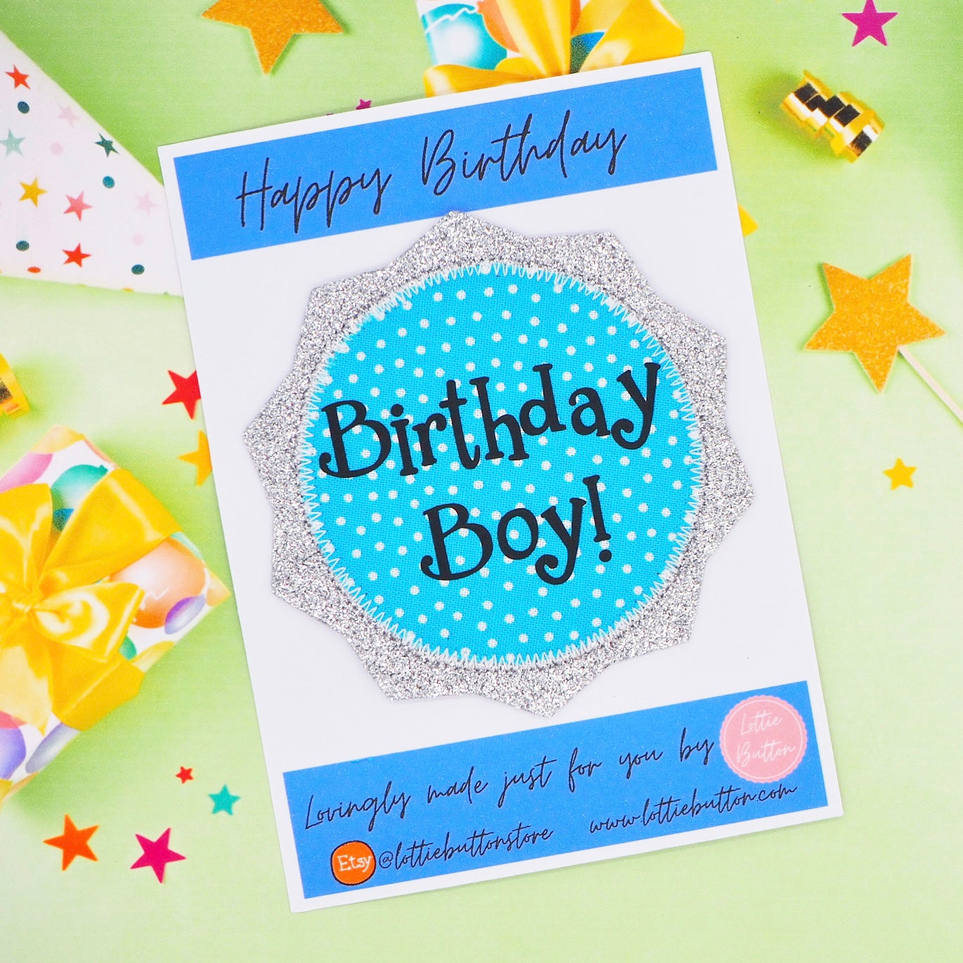 Birthday Boy Badge – Lottie Button