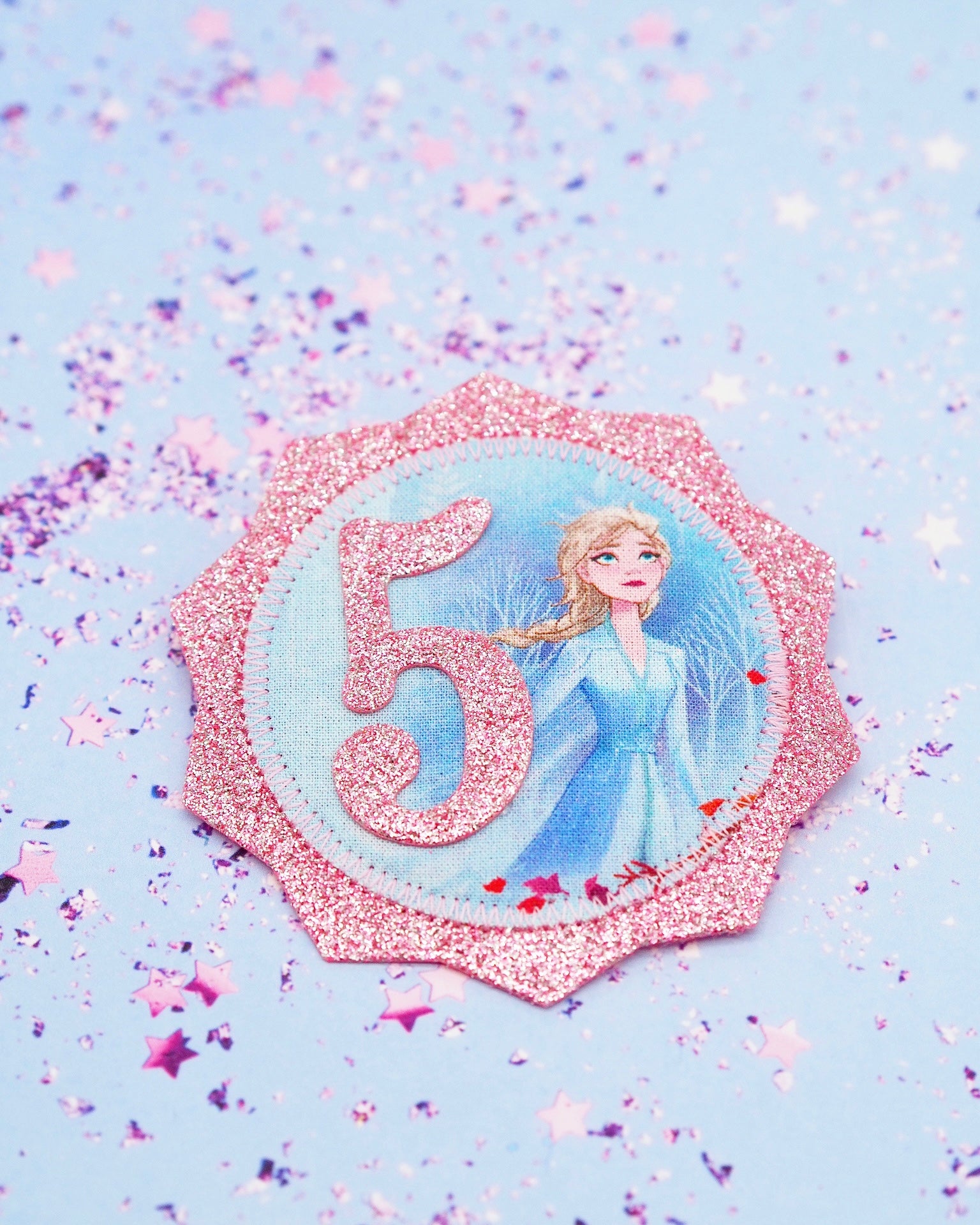 Frozen Elsa Birthday Badge – Lottie Button
